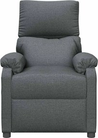 Masážní křeslo tmavě šedé textil 322457