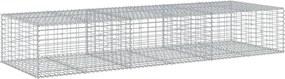 Gabionový koš s víkem 300 x 100 x 50 cm pozinkované železo 3295180