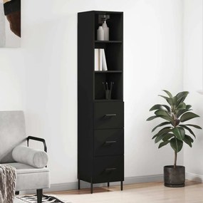 vidaXL Skříň highboard 34,5 x 34 x 180 cm kompozitní dřevo [3189709] Barva: Betonová šedá