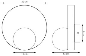 Nástěnné svítidlo KIDO 1xG9/8W/230V šedá
