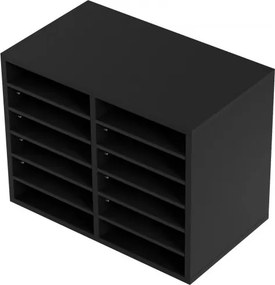 Organizér na dřevěnou literaturu, 12 přihrádek