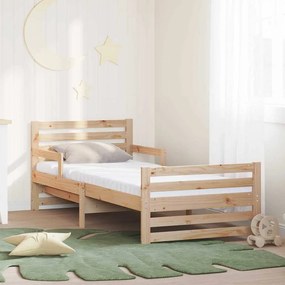 Rám postele s rozšiřitelnou matrací s čelo Hnědá 80 x 200 cm 3385955