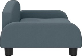 Pelíšek pro psy tmavě šedý 70 x 45 x 30 cm textil 171961