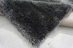 Berfin Dywany, Kusový koberec Seven Soft 7901 Black Grey, 80x150, šedá, ložnice