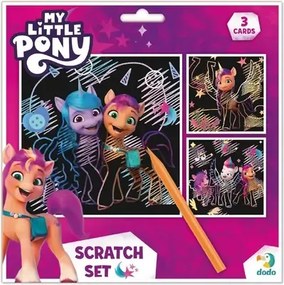 DODO Škrabací obrázky My Little Pony / 3 ks / 20 x 20 cm
