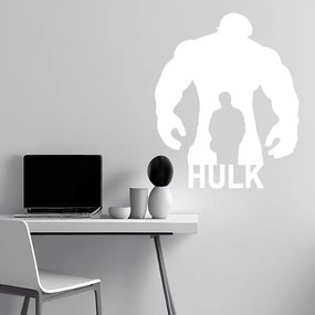 Živá Zeď Samolepka na zeď Hulk silueta Barva: černá