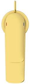Ideal Standard Connect Air - Umyvadlová baterie stojánková Slim Piccolo s odtokovou garniturou, kartáčovaná zlatá A7014A2
