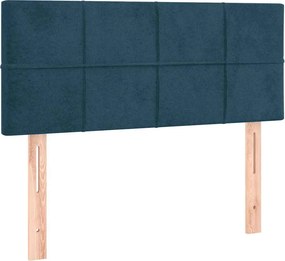 Box spring postel s matrací tmavě modrá 120 x 200 cm samet 3141297
