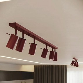 Sollux Lighting Nástěnné svítidlo RING bordó