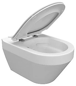 Cersanit Crea WC mísa závěsná oválná se sedátkem CleanOn, bílá, S701-212