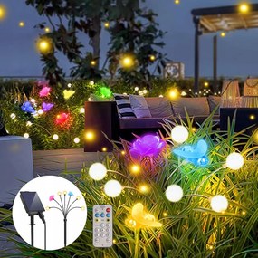 4V1 Solární Zapichovací Lampy Firefly Led Kuličky Zahradní