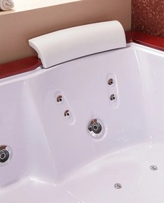 Terra Hydromasážní vířivá vana Diablo 666 180x150, bílá s ohřevem vody