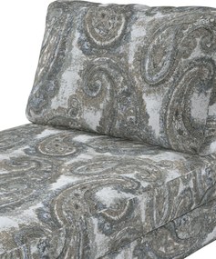 Potah na šezlong IKEA Karlstad samostatný, krátký barva vícebarevná látka pletený vzor, vzorované