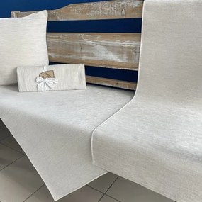 Tegatex Gobelínový ubrus chenille - smetanová Velikost: 40*100 cm