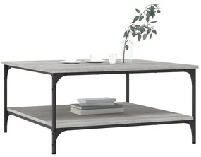 Konferenční stolek šedý sonoma 80 x 80 x 40 cm kompozitní dřevo - Default Title