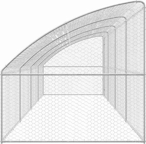 Psí kennel 4 ks Stříbrná 8 x 2 x 2 m Pozinkovaná ocel 3368338