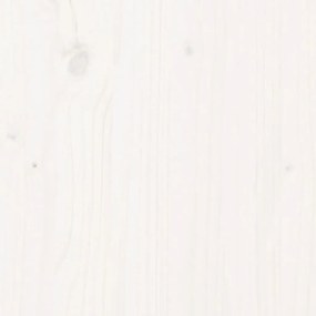 Zahradní lehátko bílé 205 x 60 x 31,5 cm masivní borové dřevo - Default Title