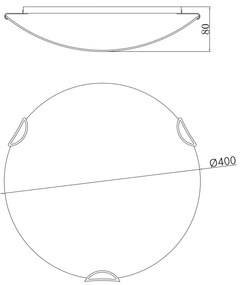 GLOBO CALIMERO I 40402-3 Stropní svítidlo