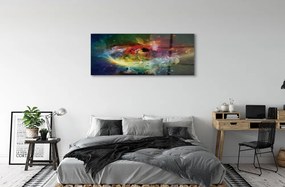 akrylový obraz abstraktní fraktály 120x60 cm