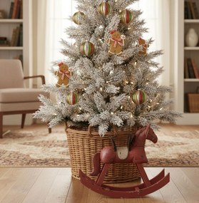 Hnědá vánoční ozdoba Perníček Gingerbread - 8*1*10 cm