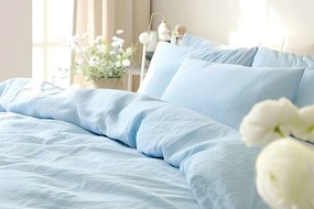 Mušelínové povlečení Baby blue Velikost: 140 x 220 + 70 x 90