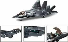 Sluban Model Bricks M38-B1186 Stealth Aircraft Metal J-35S / LEGO - ko