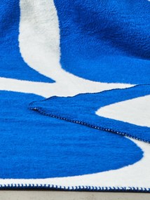 Unia - Cotton Cloud Bavlněná deka z akrylu 150x200 2137/3 oblázky modrá přehoz deka s háčkováním SG