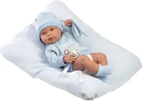 Llorens 84345 NEW BORN CHLAPEČEK - realistická panenka miminko s celov
