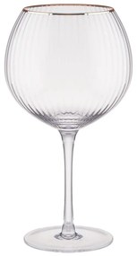 GOLDEN TWENTIES Sklenice na gin se zlatým okrajem 650 ml