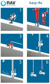 Slezák - RAV Dřezová baterie s vytahovací sprchou SEINA - SE910.xIN, Nerez Připojovací hadičky - závit: 3/8"