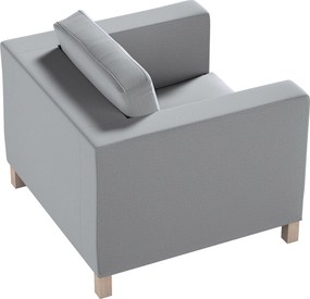 Potah na křesko IKEA Karlanda, krátký barva šedá látka sametová