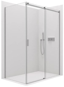 Cerano - sprchovÃ½ kout santoro l/p - chrom, transparentnÃ­ sklo - 100x90 cm - posuvnÃ½