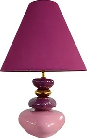 Designová stolní lampa Kalpana 60 cm růžová
