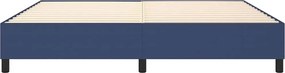 Rám postele s boxspringem modrý 200 x 200 cm textil 3120892