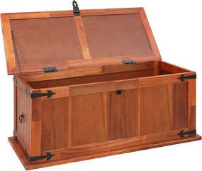 Úložná truhla 90 x 45 x 40 cm masivní akáciové dřevo 247242