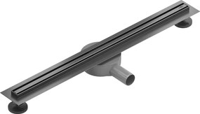 Mexen Flat 360° Slim sprchový žlab 60 cm, broušený grafit, 1E41060
