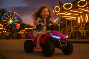 Elektrické autíčko QUAD Kids E-ATV růžové