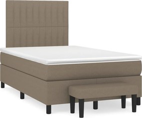 Box spring postel s matrací taupe 120x200 cm textil 3136745
