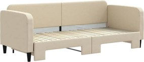Válenda s přistýlkou krémová 80 x 200 cm textil 3196815