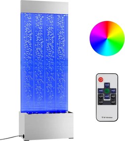 Bublinkový panel s RGB LED nerezová ocel a akryl 110 cm 151400