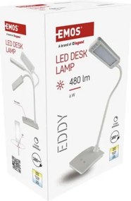 LED stolní lampa EDDY bílá EMOS Z7599W