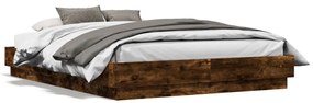Rám postele kouřový dub 140 x 190 cm kompozitní dřevo,  3209874