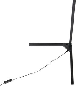 Stojací LED lampa s dálkovým ovládáním Milanno Black