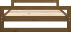 vidaXL Postel pro psy 105,5 x 75,5 x 28 cm masivní borovice [821490] Barva: Černá