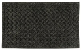 Antracitová textilní gumová čistící vstupní rohož FLOMA Rounds - 50 x 80 x 1,1 c