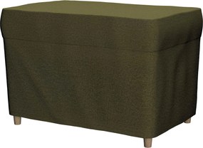 Potah na podnožku Strandmon barva zelená látka pletený vzor