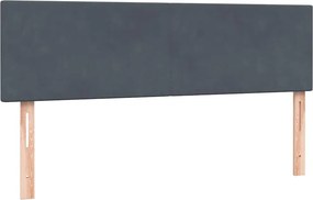 Box spring postel s matrací tmavě šedá 160x210 cm samet 3317362