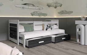 Foden 80x200 cm postel s přistýlkou  a úložným prostorem