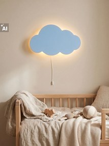 Sinsay - LED nástěnné svítidlo ve tvaru mraku - modrá