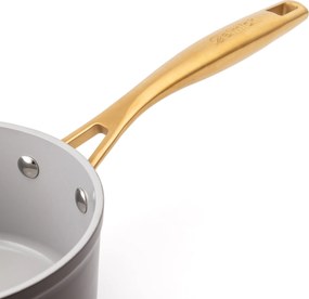 Elmich Nepřilnavý keramický rendlík Zen Ø 16 cm - hnědo zlatá